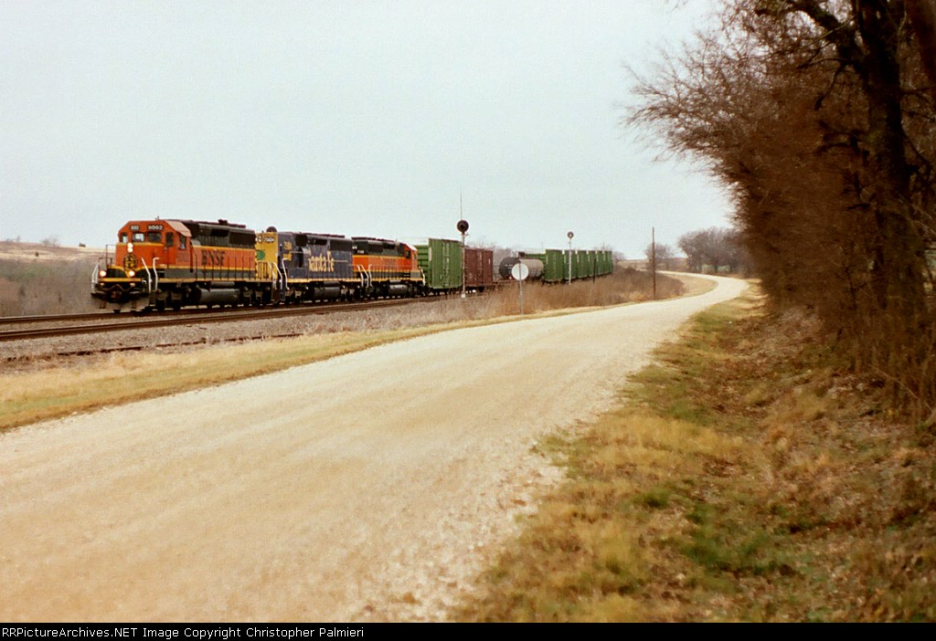 BNSF 8002, 7504, and 7132